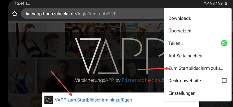 VAPP: Versicherungs-APP made by InsurTech Finanzchecks.de